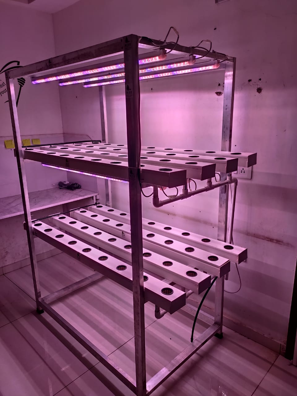72 Planter Indoor Setup with Grow Lights - Rise Hydroponics